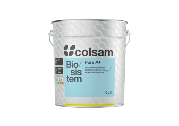 Colsam presenta Biosistem Pure A+, idropittura igienizzante batteriostatica
